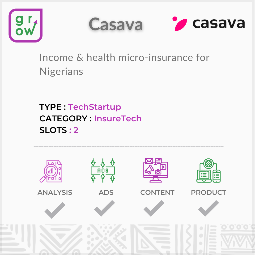 Casava - Tech Startup - algrowithm